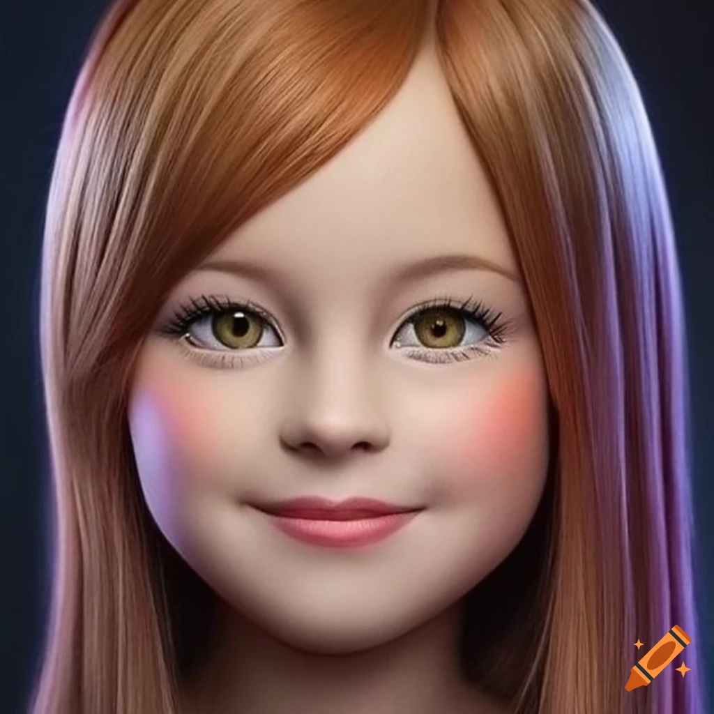 Beautiful portrait of mabel pines in high-resolution detail on Craiyon