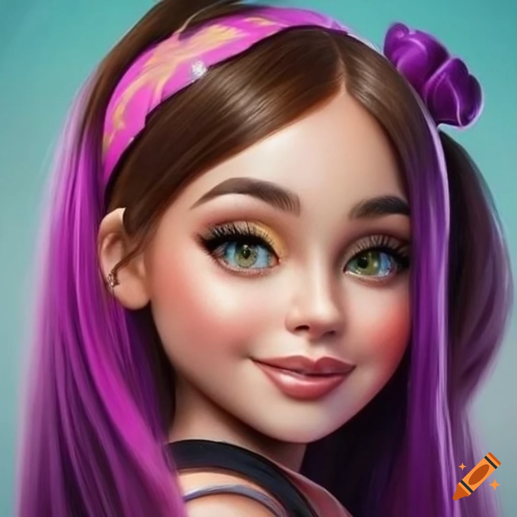 Realistic and detailed portrait of mabel pines on Craiyon