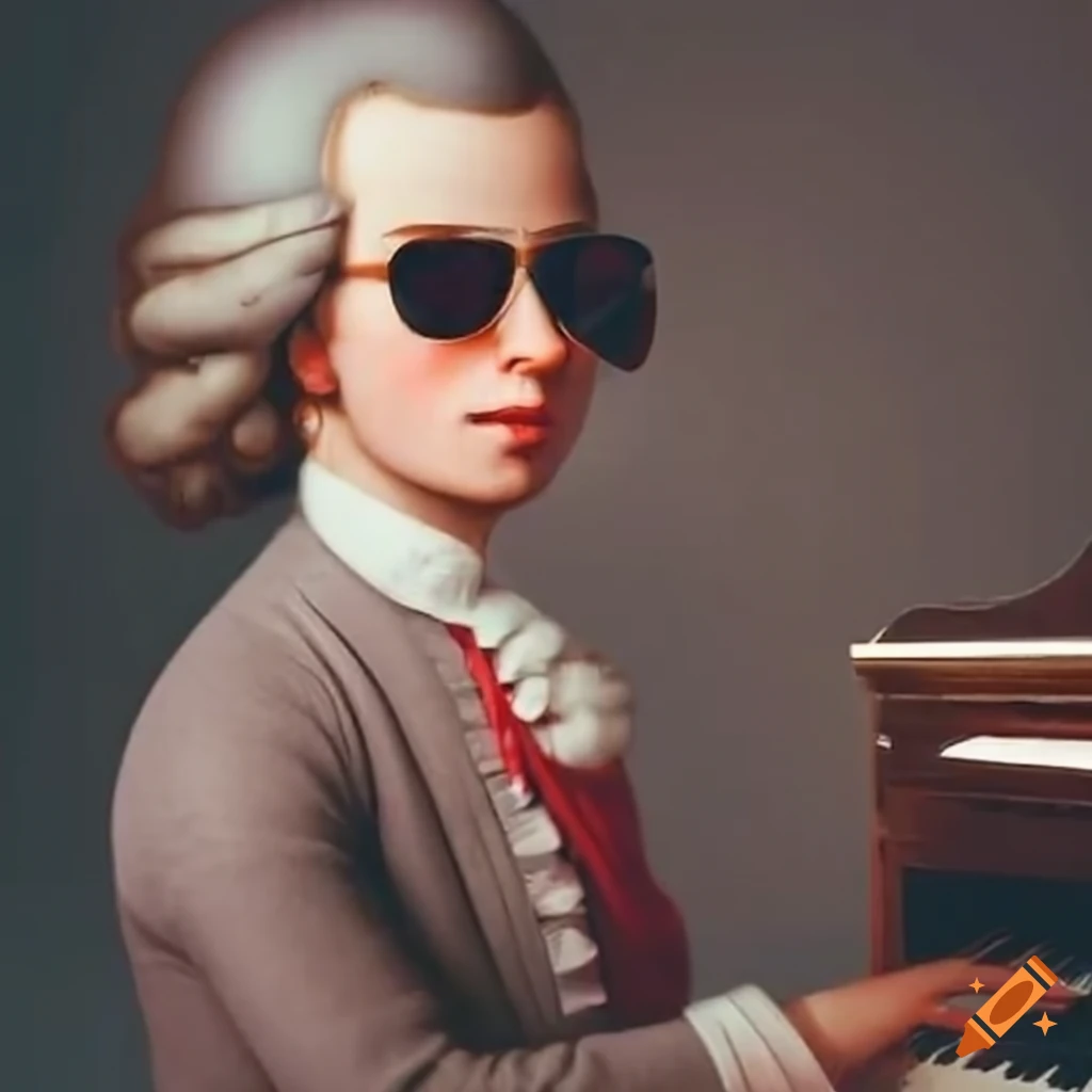 Wolfgang amadeus mozart on Craiyon