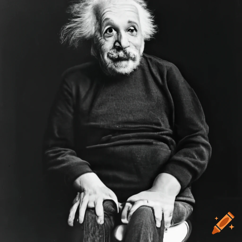 Humorous depiction of einstein on the toilet