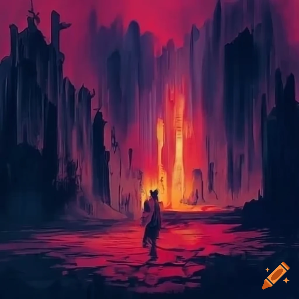 Artistic representation of nihilism on Craiyon