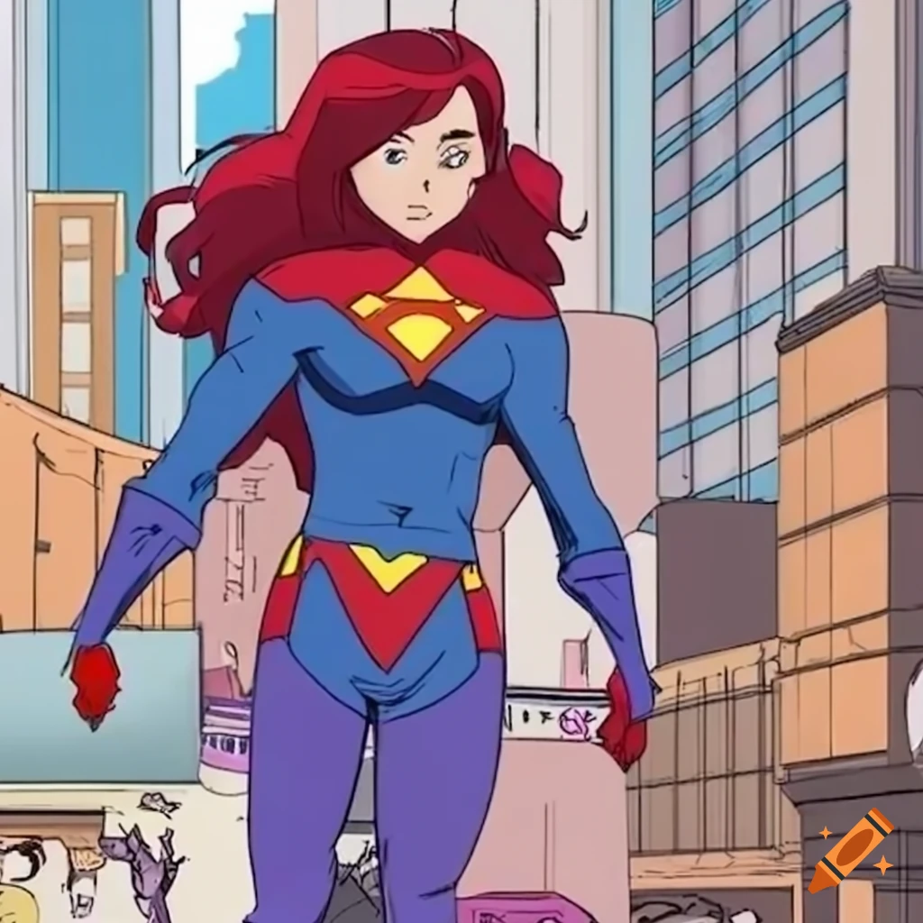 Image of a transgender superhero character