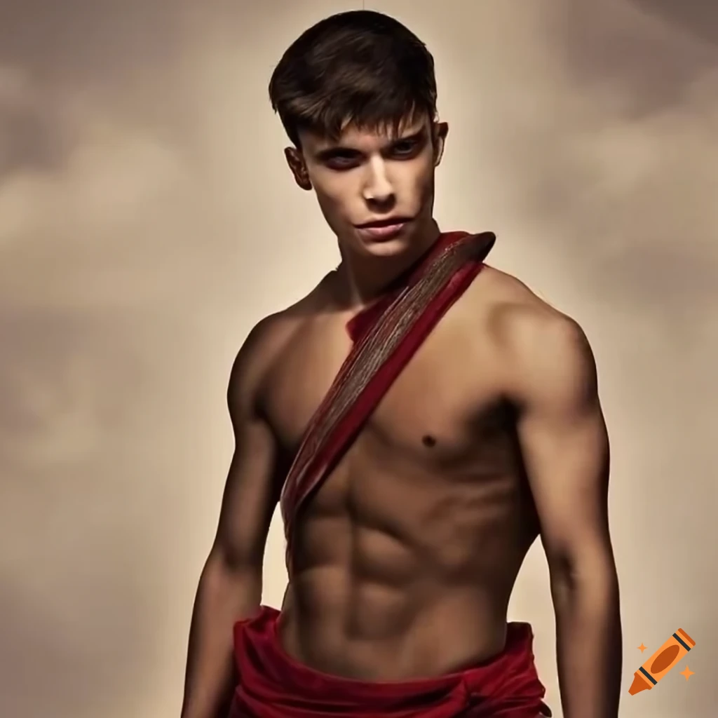 Portrait of a young roman guard