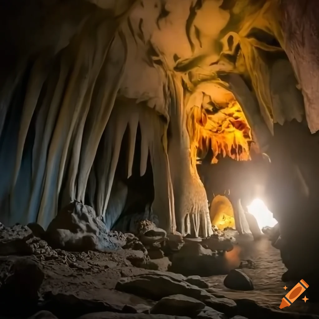 Image of a mysterious dragon cave