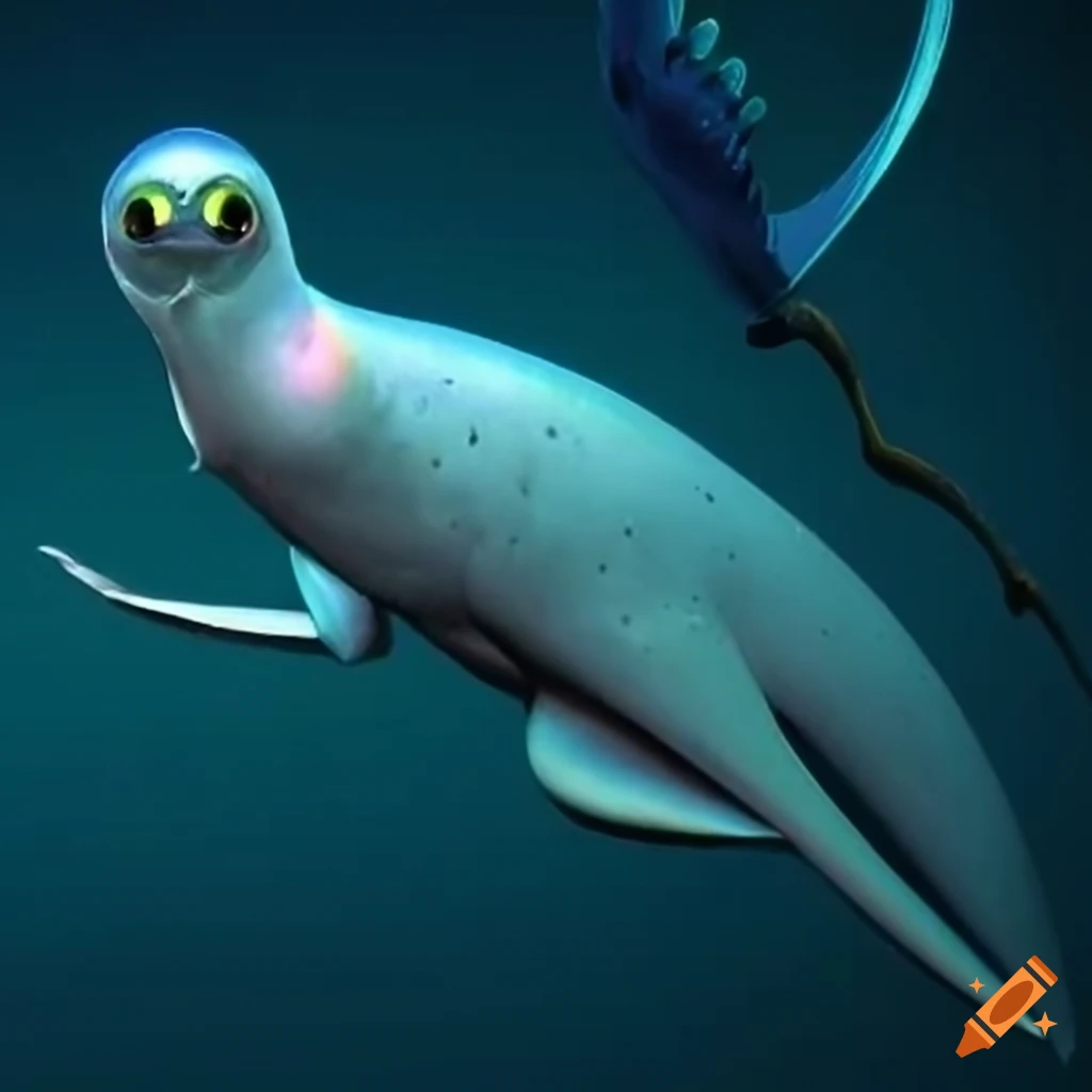 Image of a fantasy creature with a glowing light on its head on Craiyon