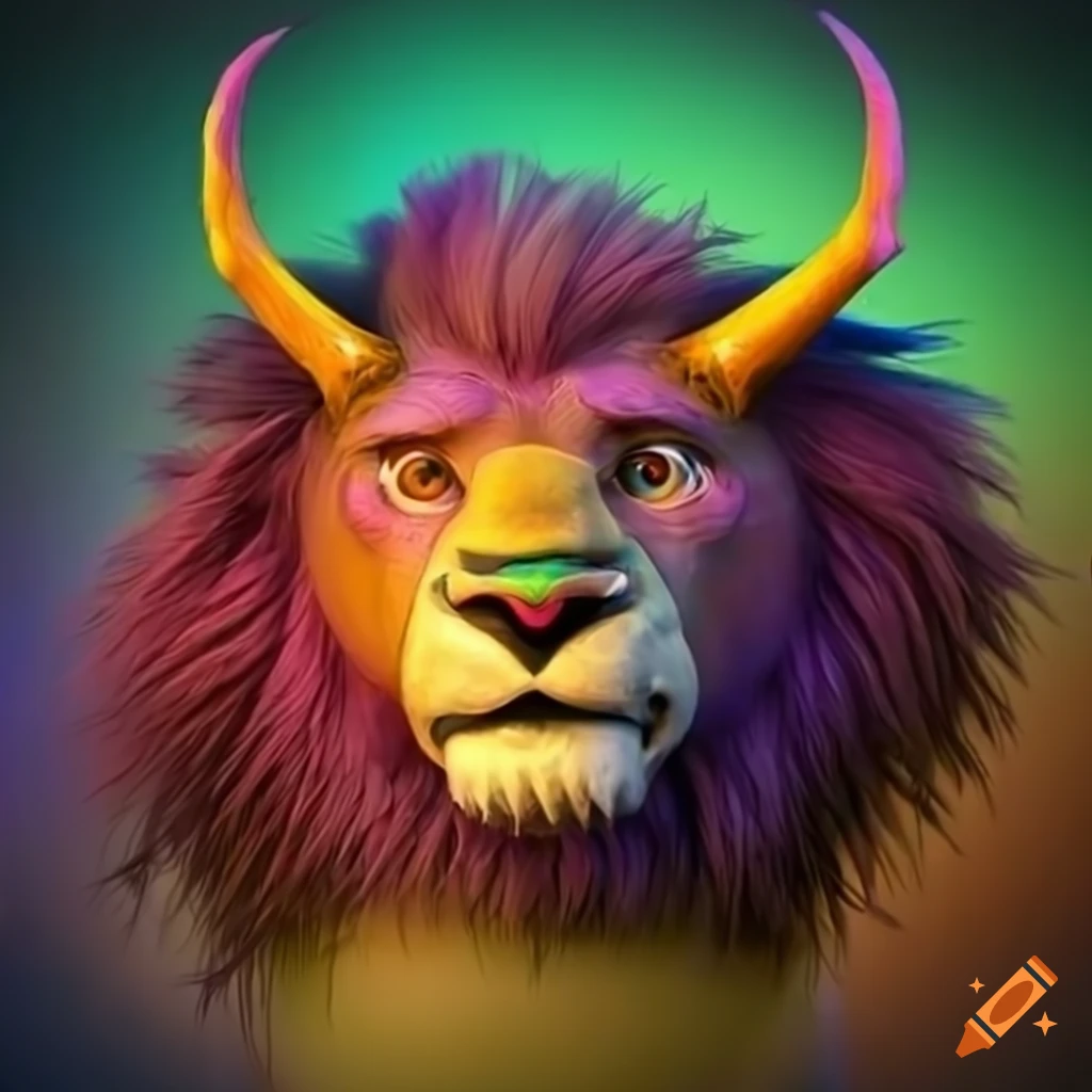 Colorful Pixar 3d Manticore In A Fantasy Woods On Craiyon