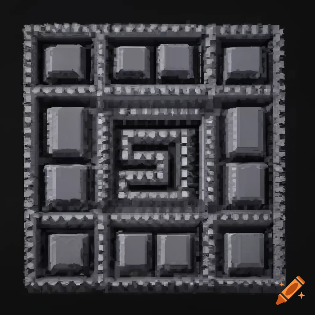 2d ice block wall in a game on Craiyon