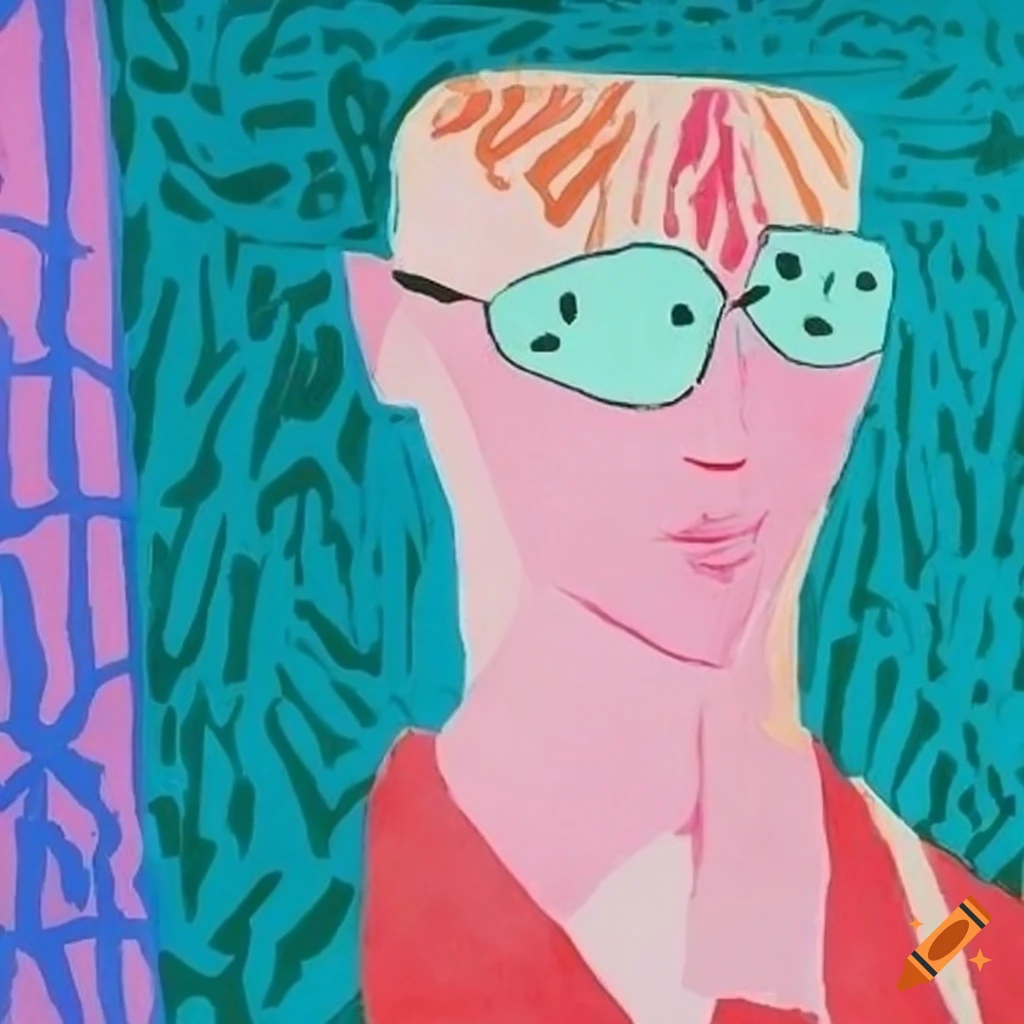 Abstract artwork influenced by picasso and hockney on Craiyon