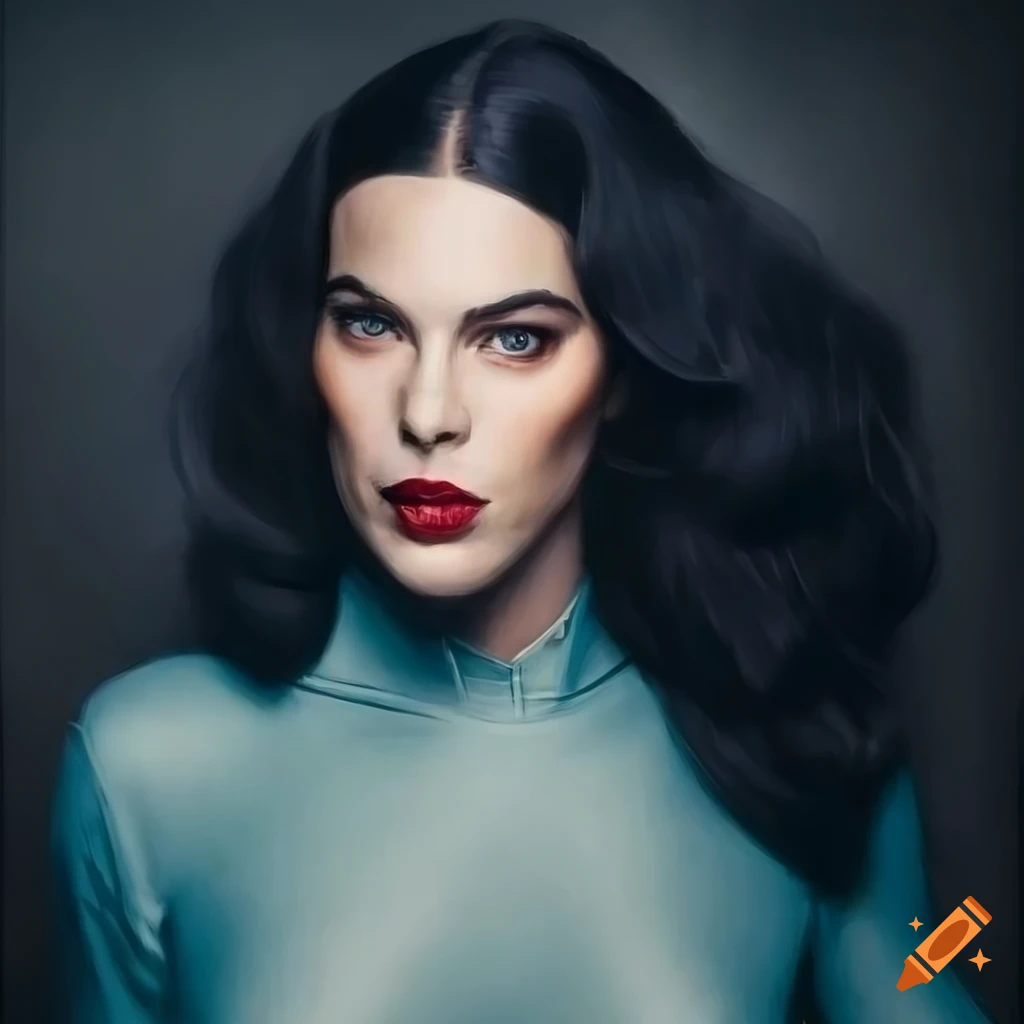 Painting of female space ghost by casey baugh