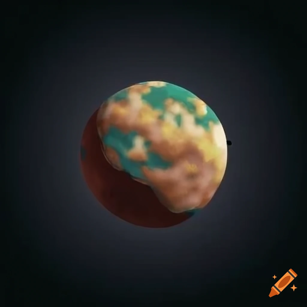 Isometric steampunk planet on Craiyon