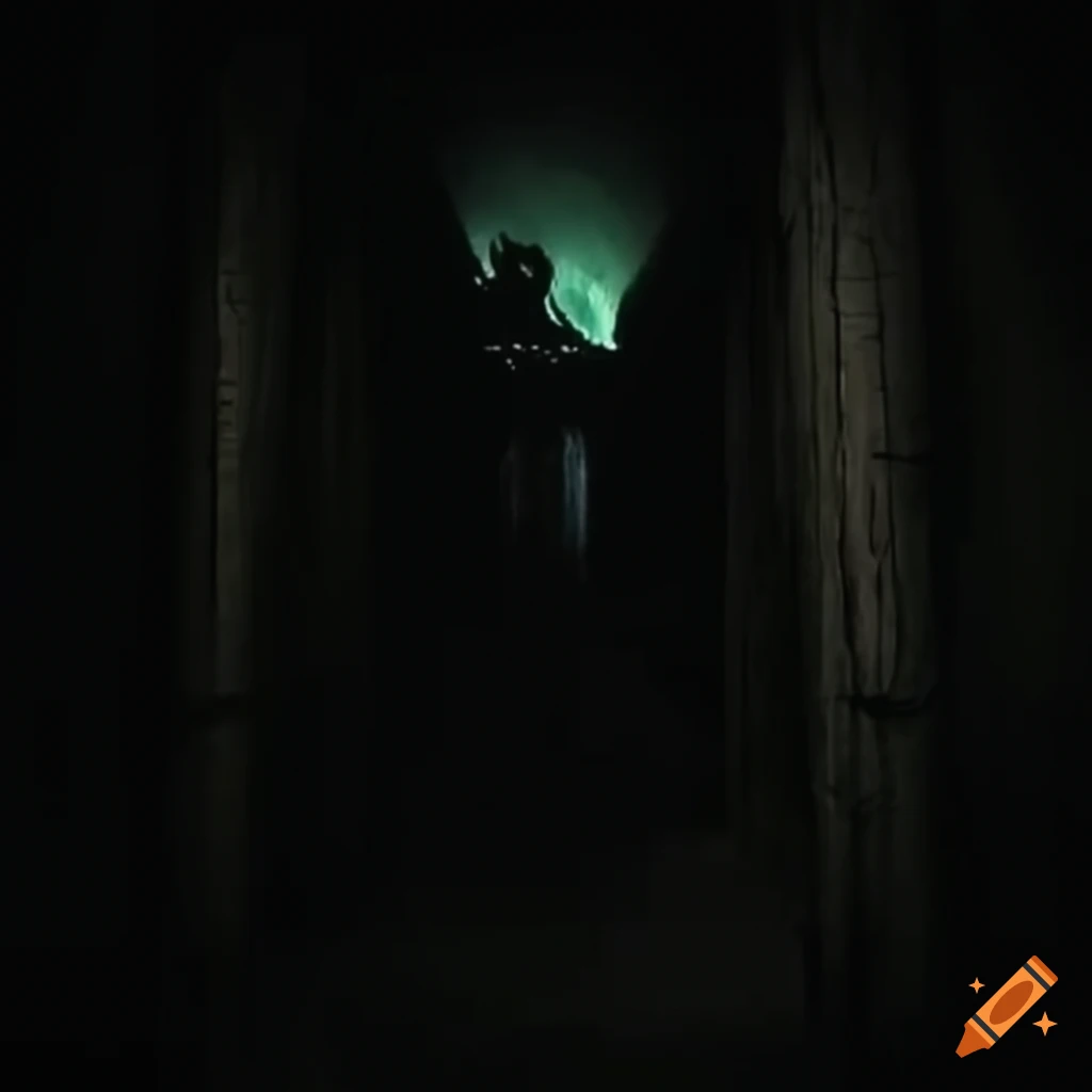 Image of a tall cryptid with glowing eyes on Craiyon