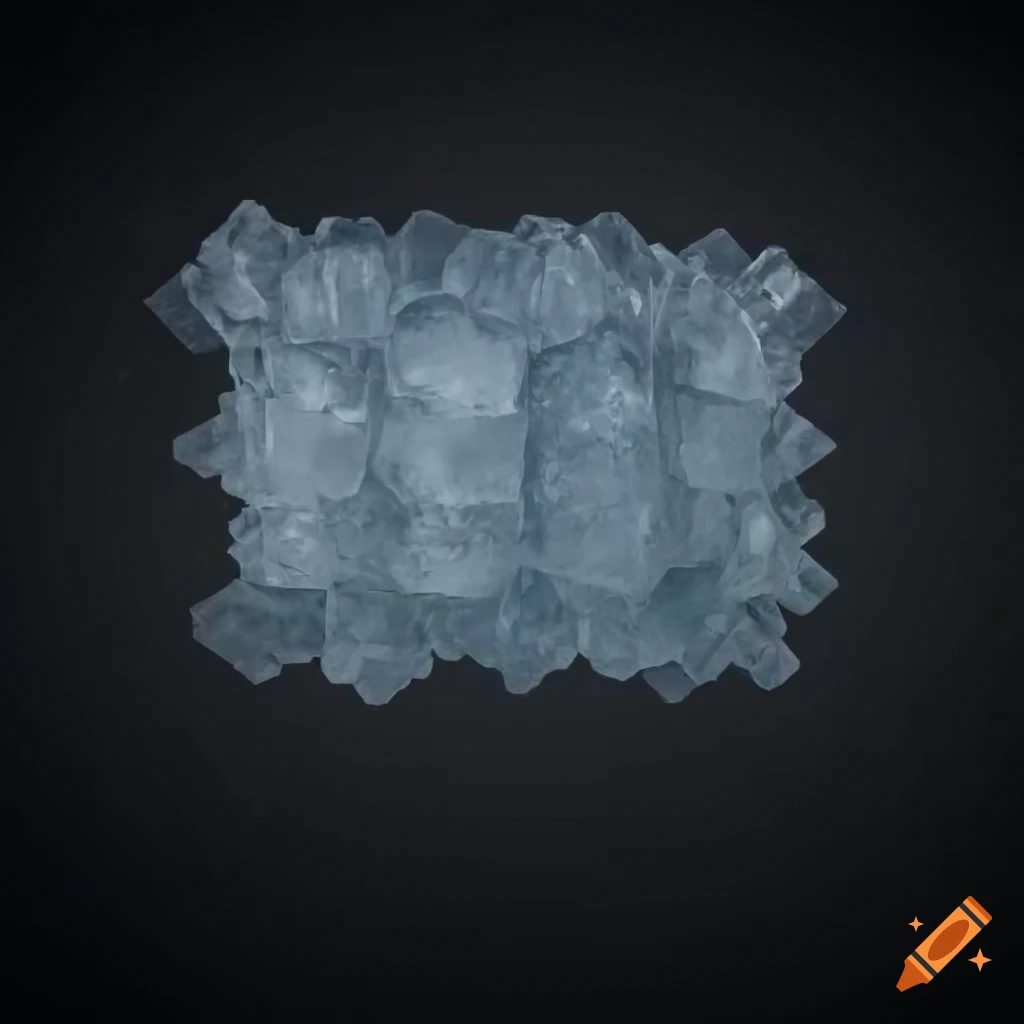 2d ice block wall in a video game on Craiyon