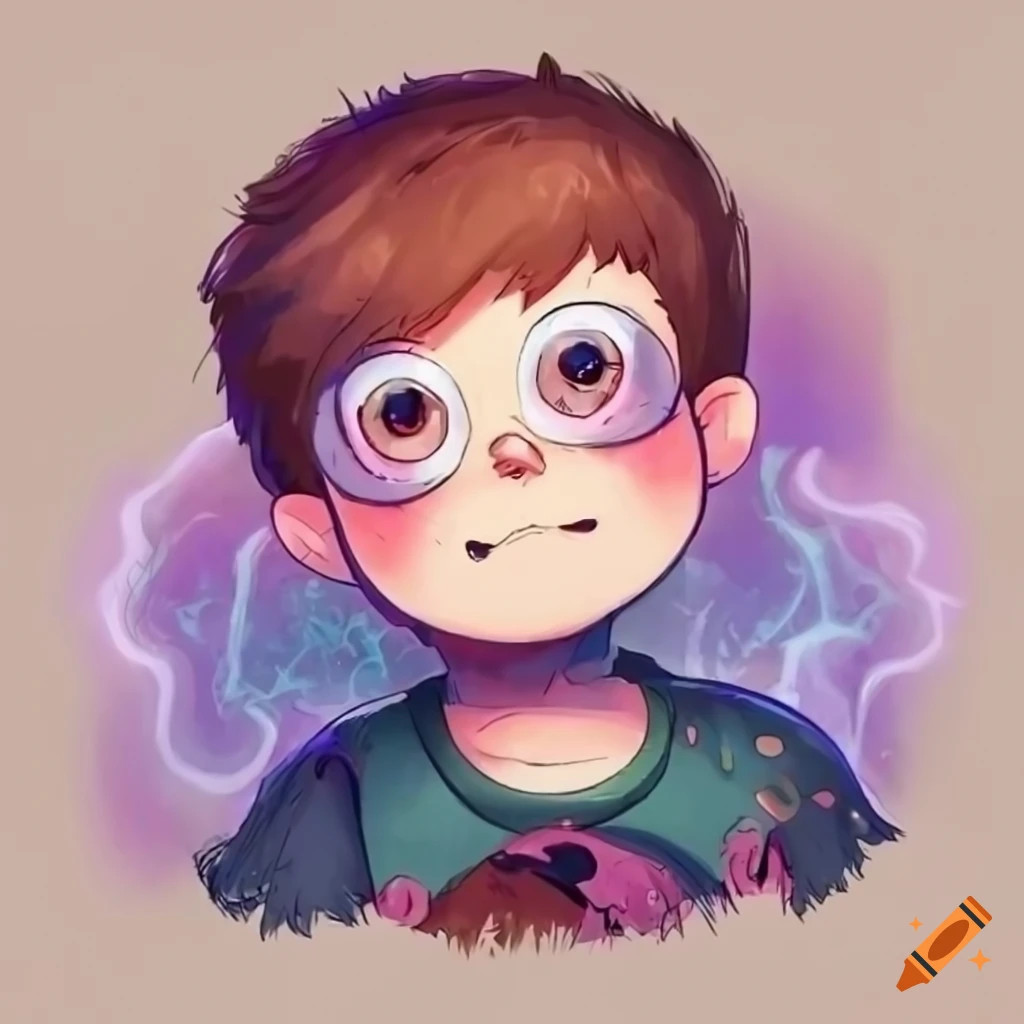 Cute illustration of soos from gravity falls on Craiyon