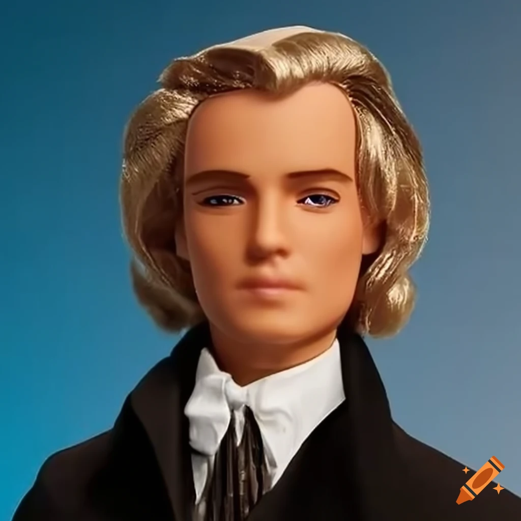 Satirical representation of joseph smith jr as a barbie doll on Craiyon
