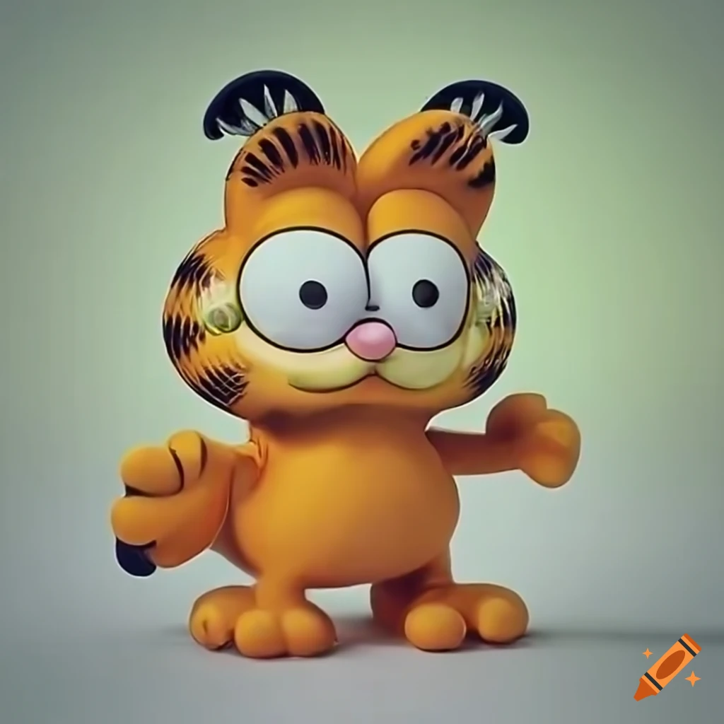 Garfield made of cheese on Craiyon