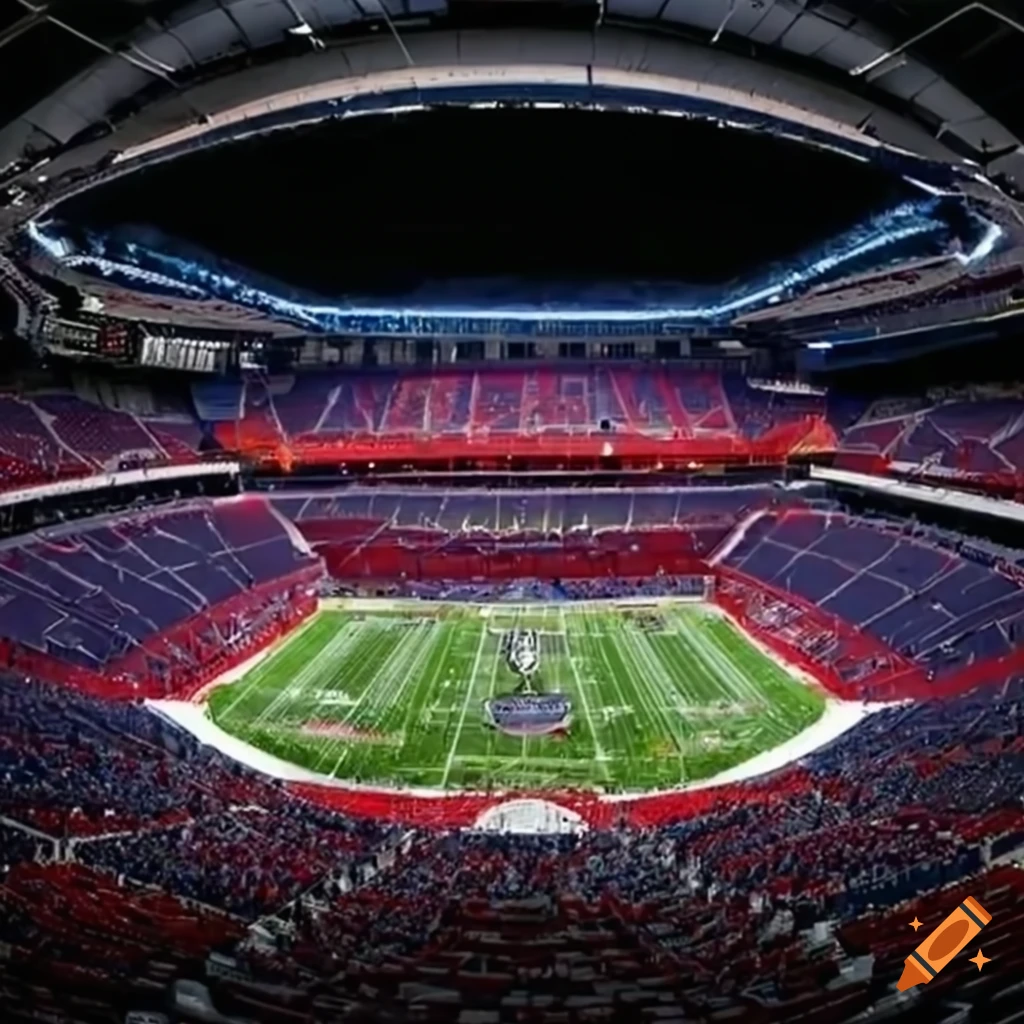 Houston texans themed nfl stadium on Craiyon