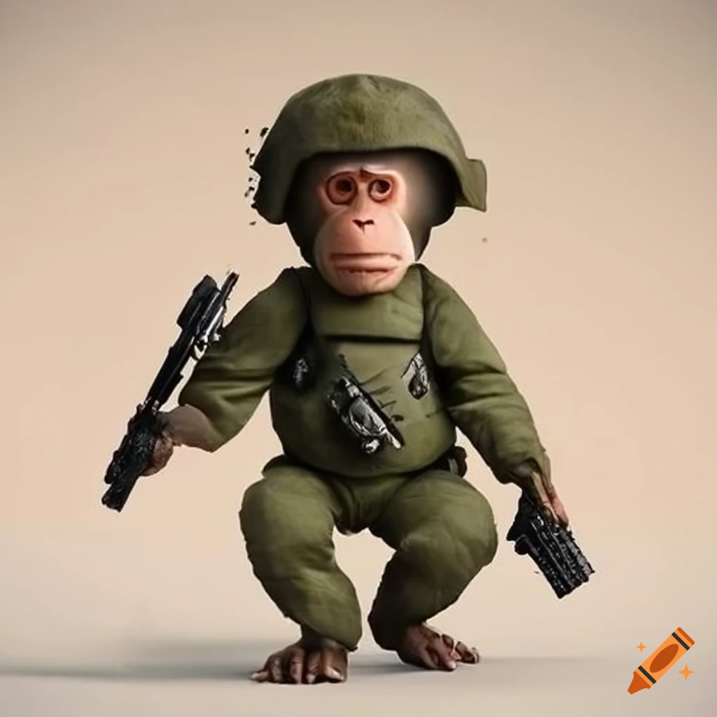 Monkey wearing pampers diapers on Craiyon