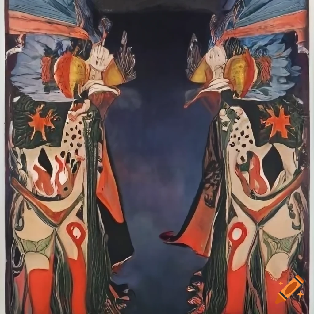 Native American Salish designs in Diego Rivera and Yoshitaka Amano ...