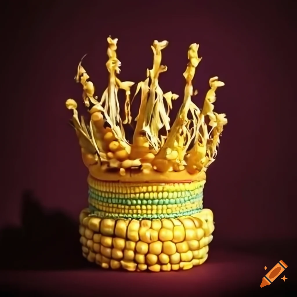 Crown made of corn kernels on Craiyon