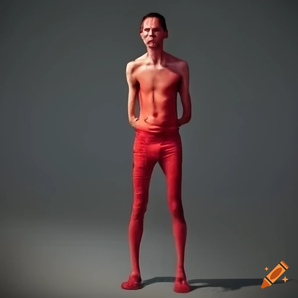 Photorealistic image of a man in red mist on Craiyon