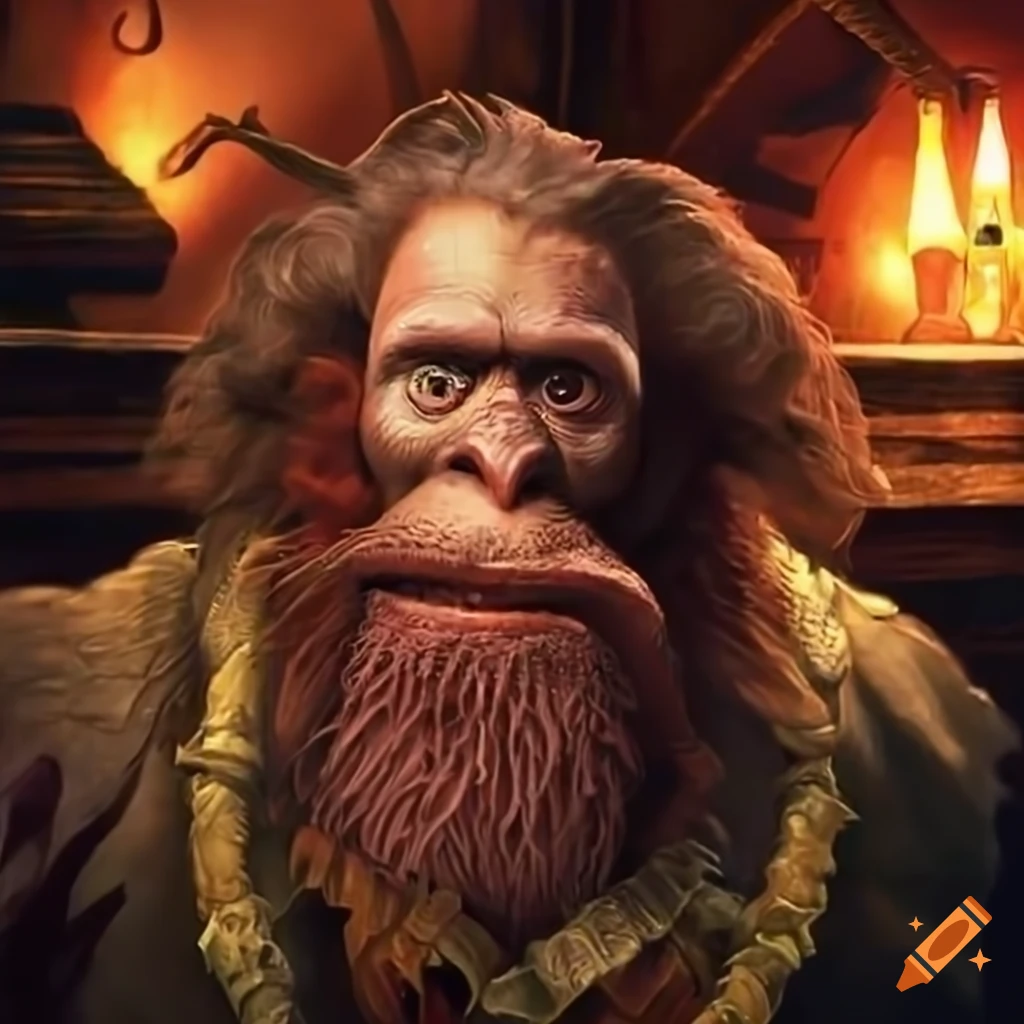 Monkey soldier in vibrant jungle rebellion on Craiyon