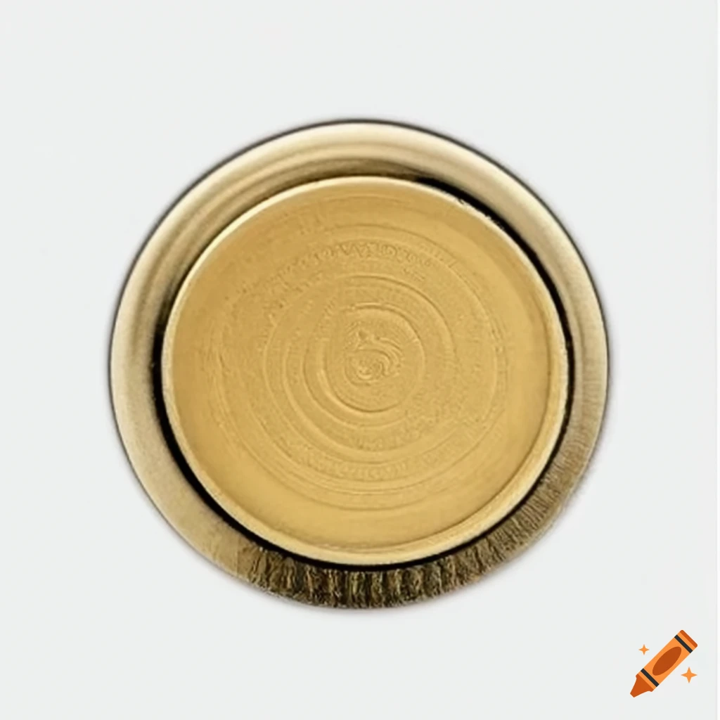 Golden round premium stamp on Craiyon