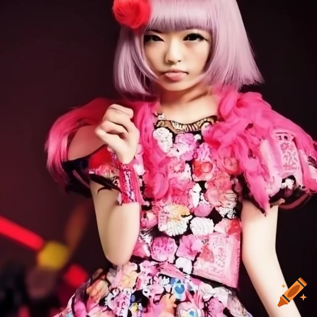 Kyary pamyu pamyu in a vibrant and confident pose on Craiyon