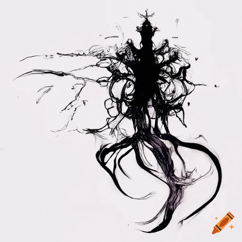 Abstract artwork of a unique fantasy blade