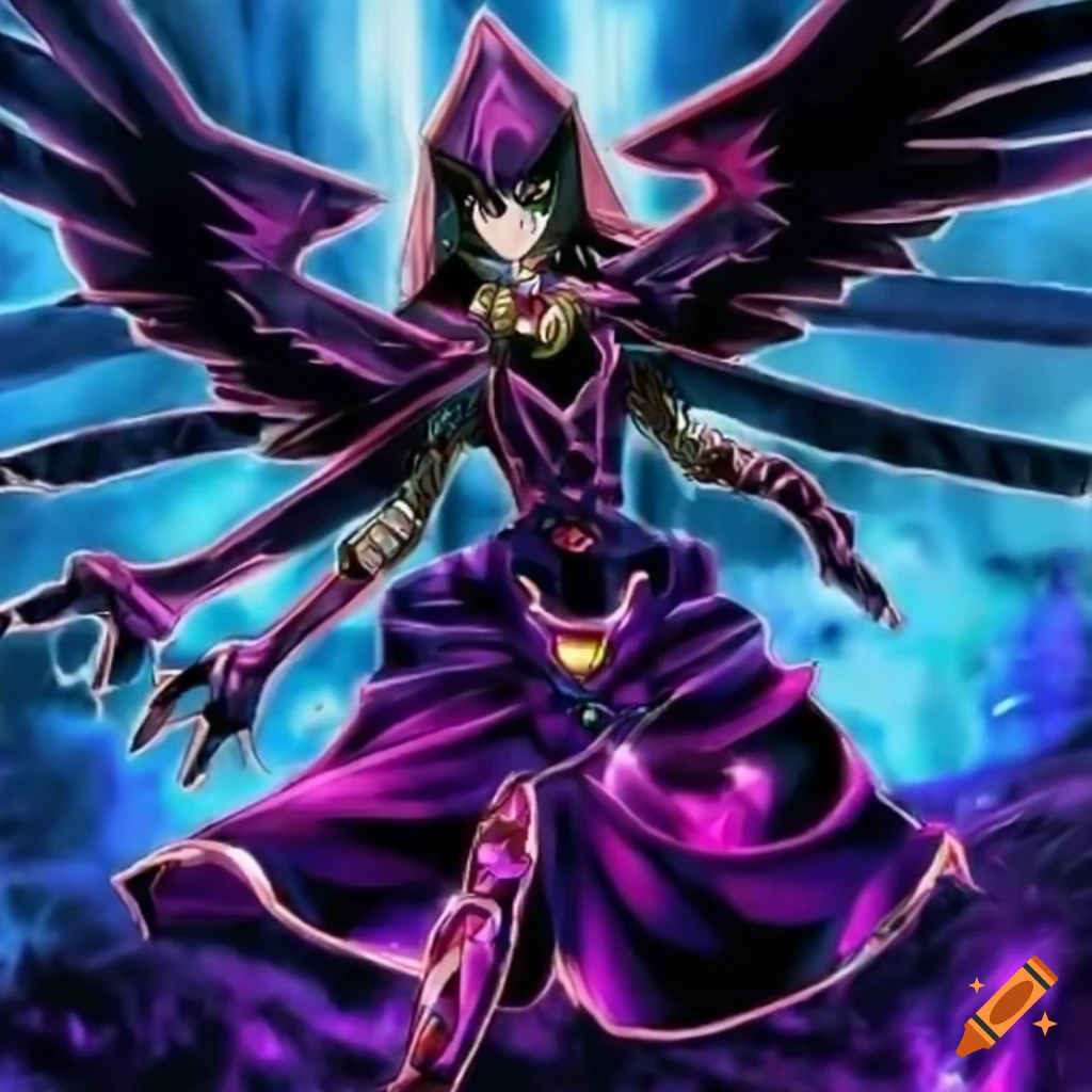 Image of a female light magician from yu-gi-oh on Craiyon