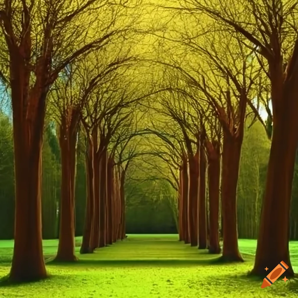 Deux arbres formant un arc