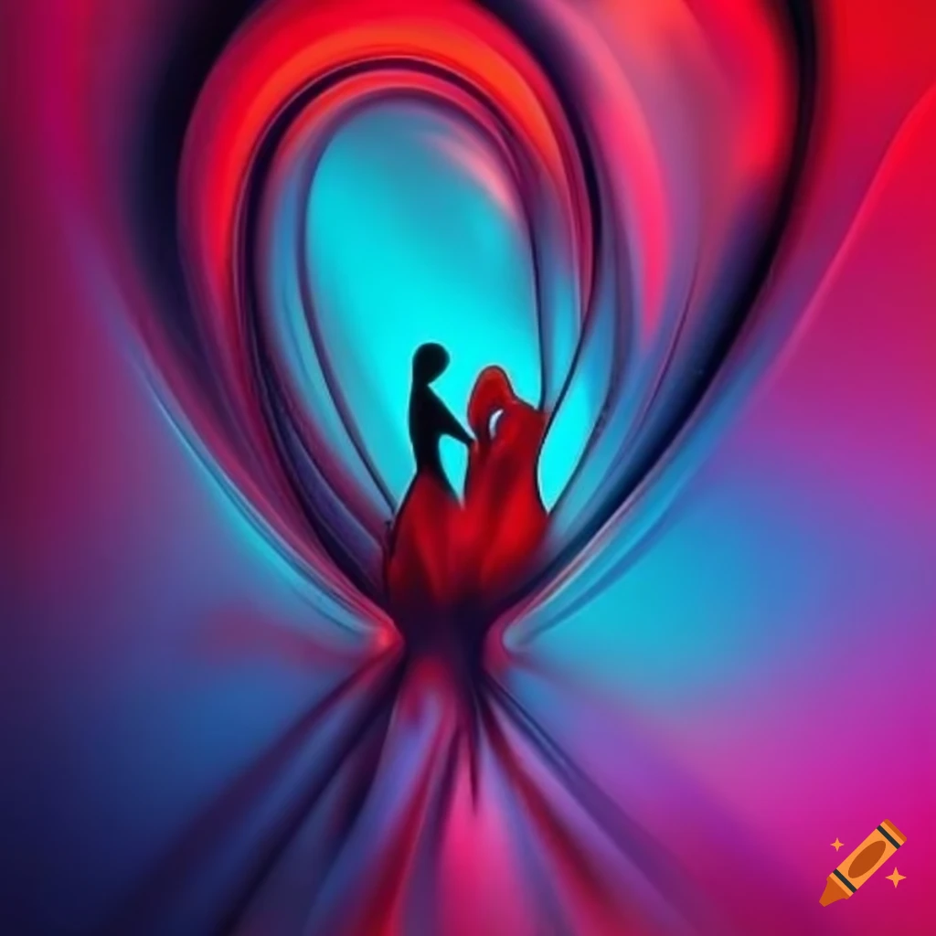 Abstract representation of mother and child on Craiyon