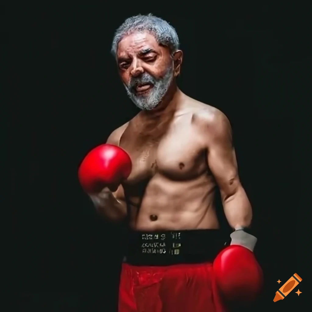 Realistic portrayal of lula as a skilled boxer on Craiyon