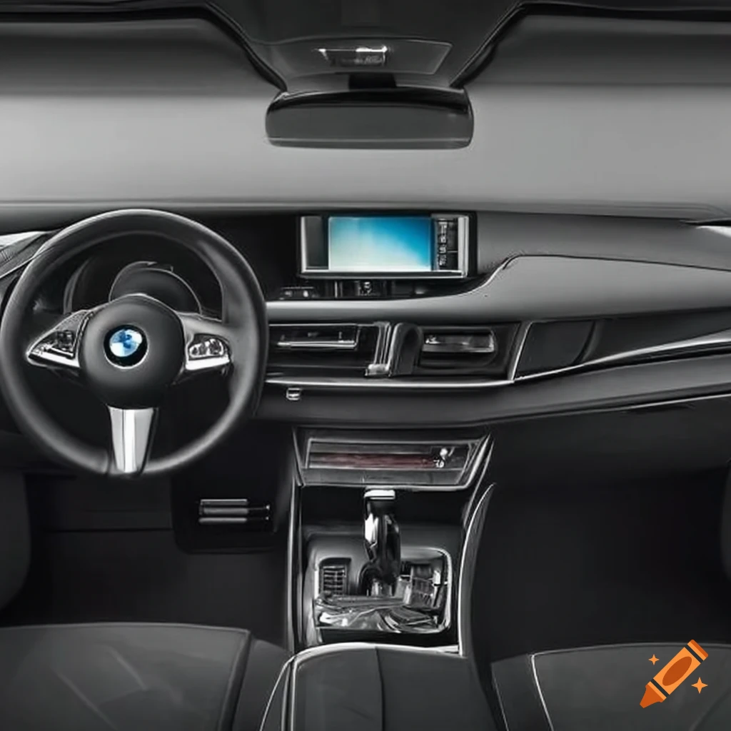 Luxurious bmw sedan interior on Craiyon