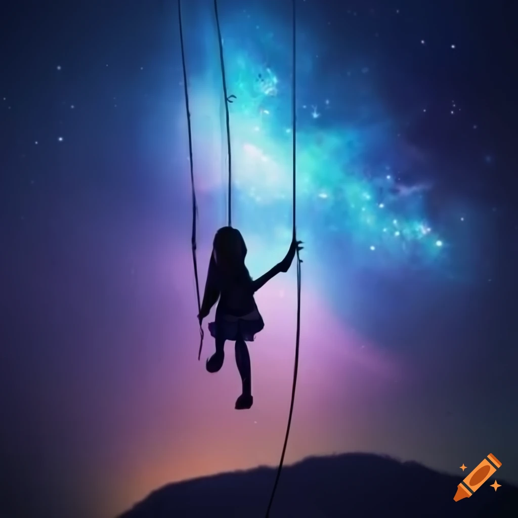Girl Swinging In The Universe On Craiyon girl-swinging-in-the-universe-on-craiyon