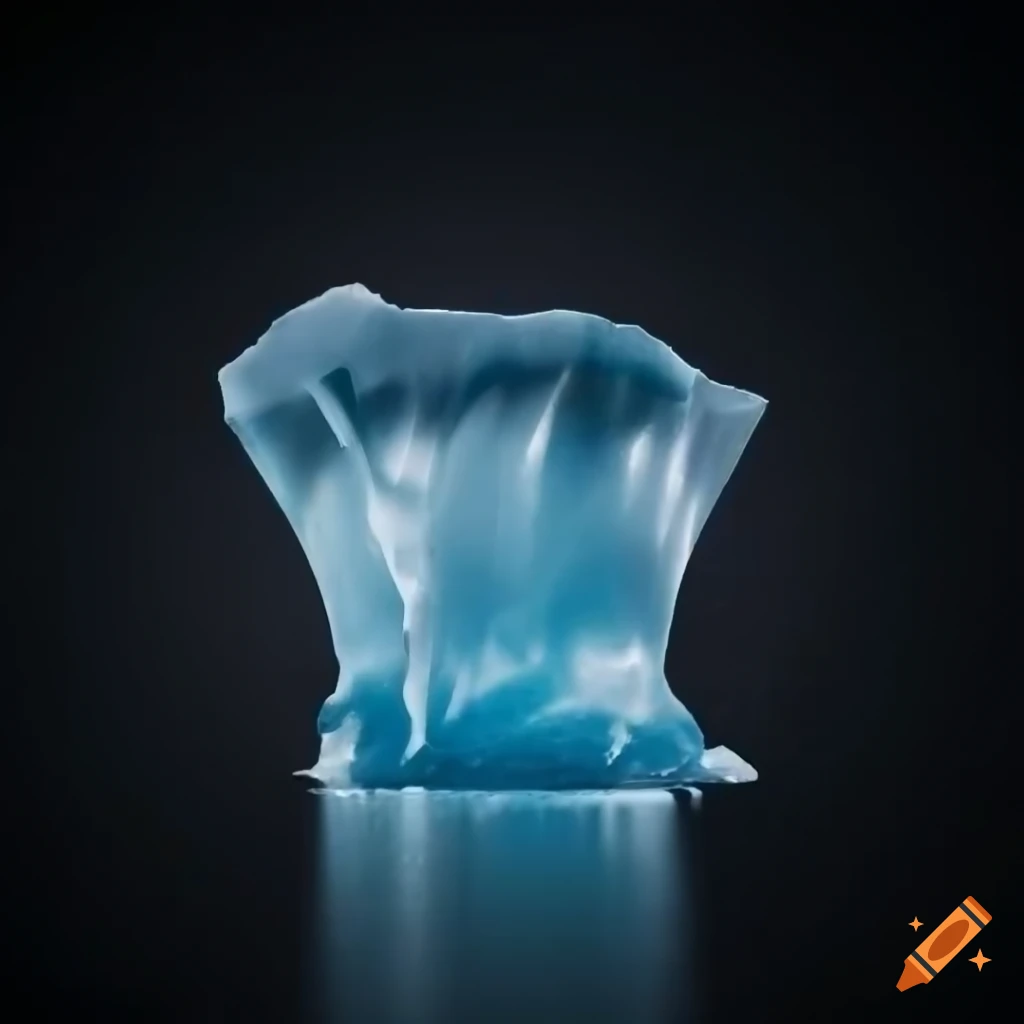 Columns of melting ice in a video game on Craiyon