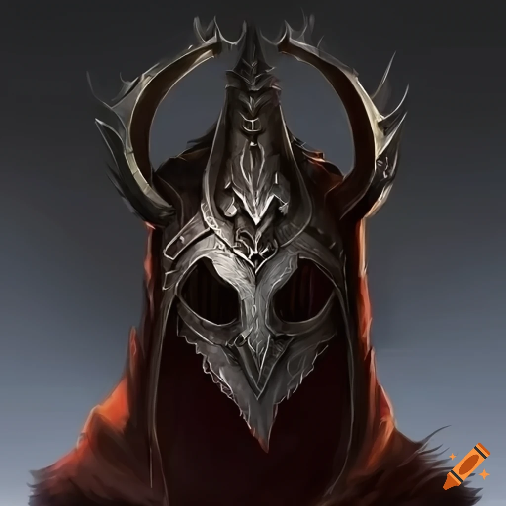 Concept art of a dragon lord helmet on Craiyon