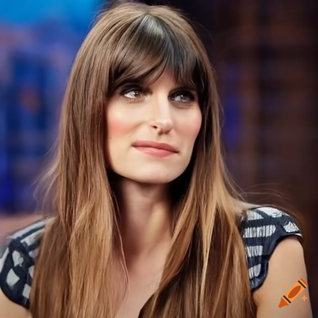 Lake bell getting her bangs trimmed