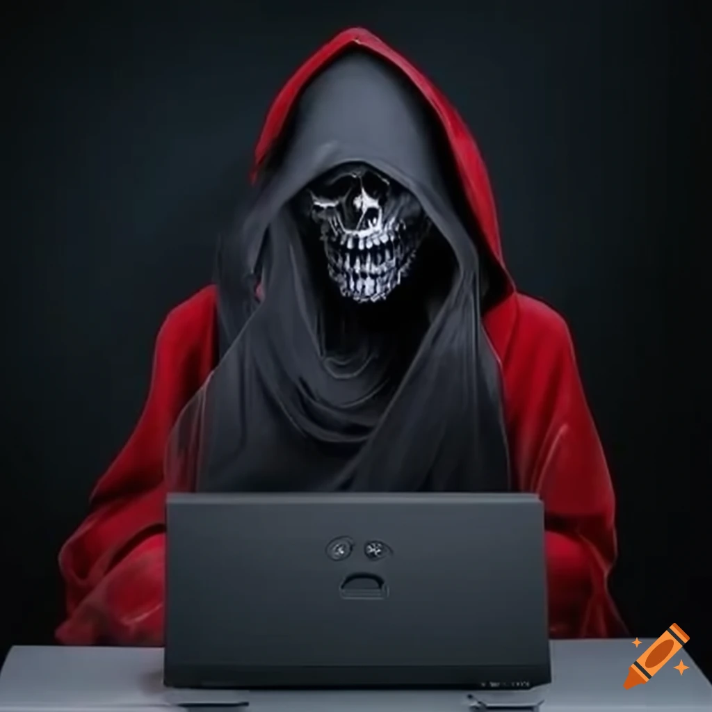 Eerie computer screen with face on Craiyon