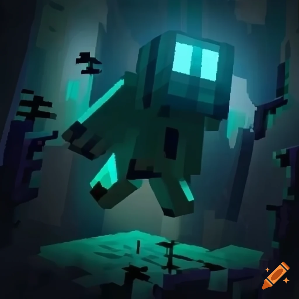 Image of a new minecraft mob on Craiyon