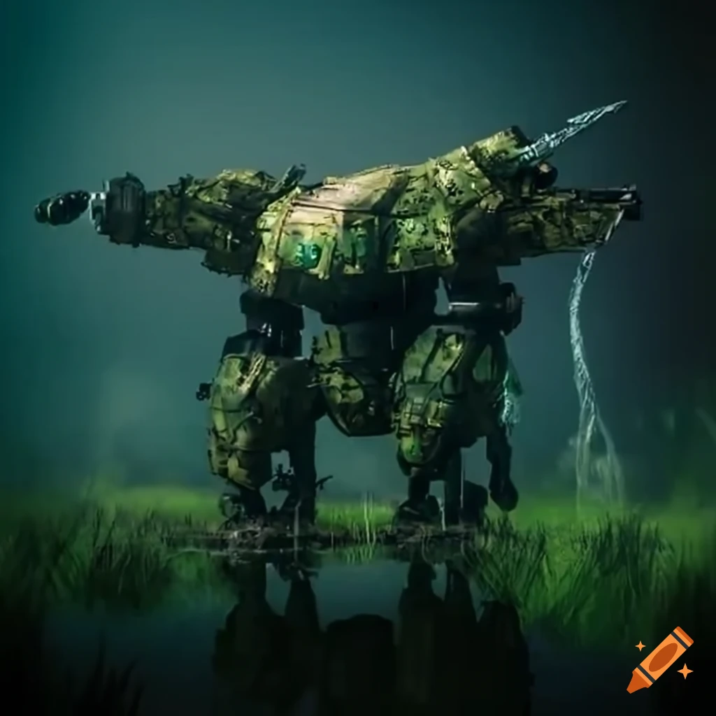 Arcade machine with mech-like limbs on Craiyon