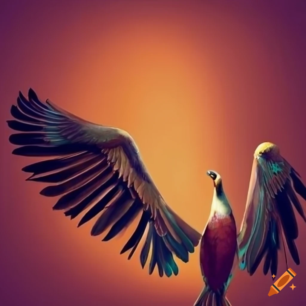 Bird with large wings