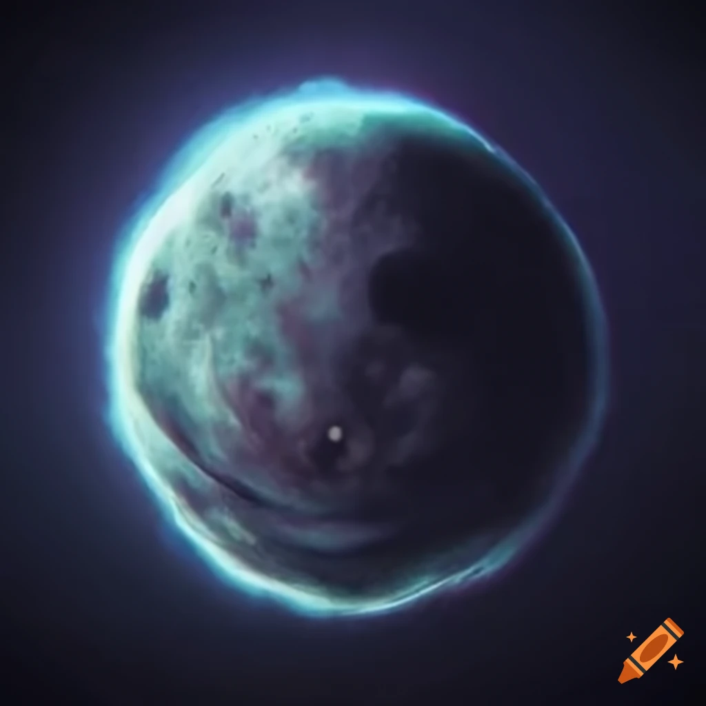 Moon with monster eye