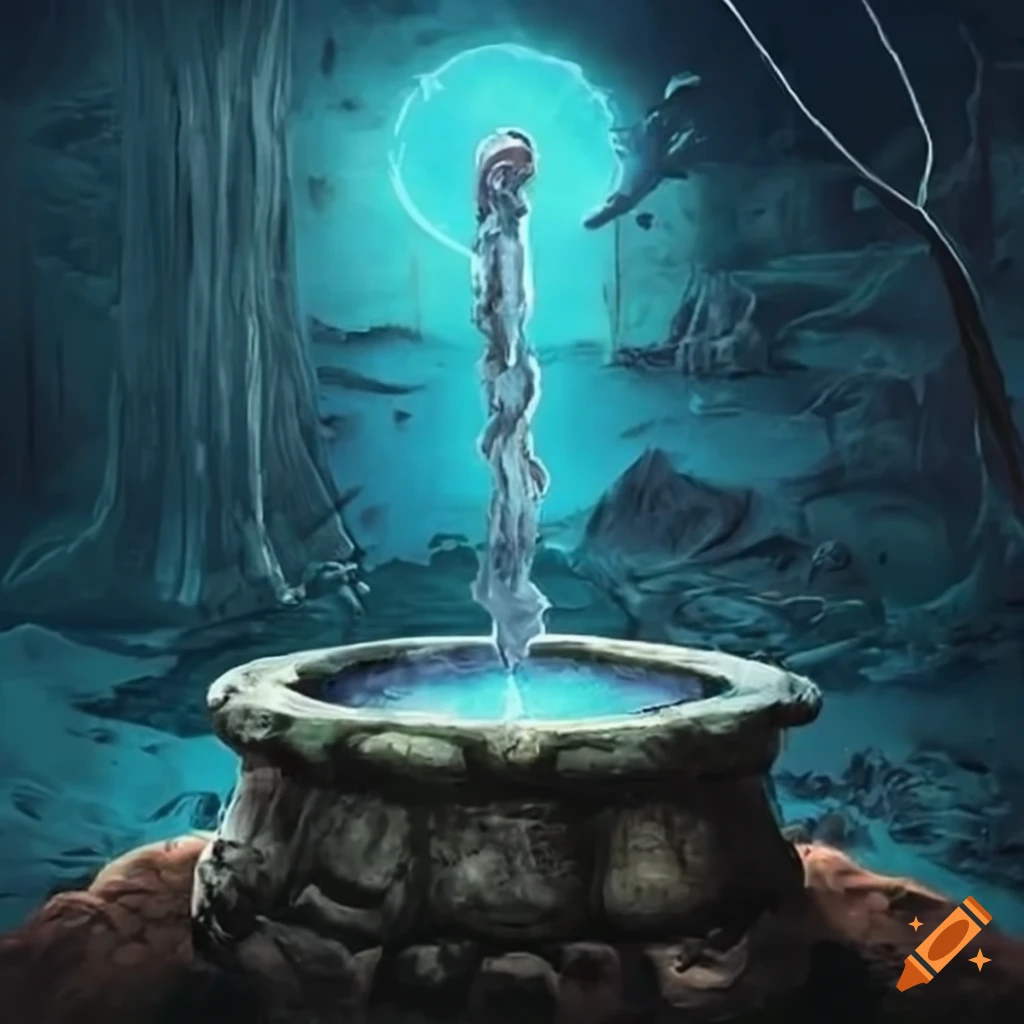 Image of a mystical empty well