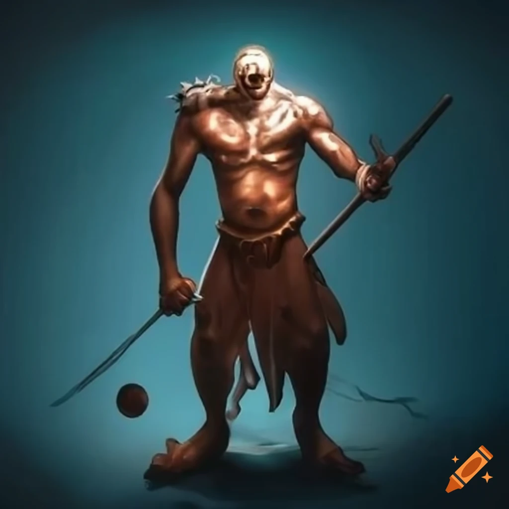 Image of a cyclops with a sword on Craiyon