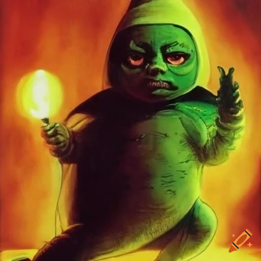 Artwork of 'glow worm' batman villain by norman rockwell on Craiyon