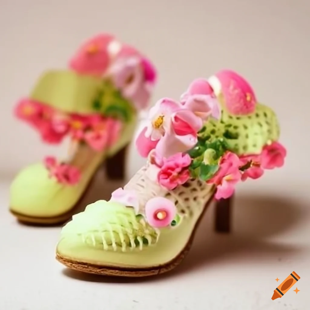Shoes made of candy on Craiyon