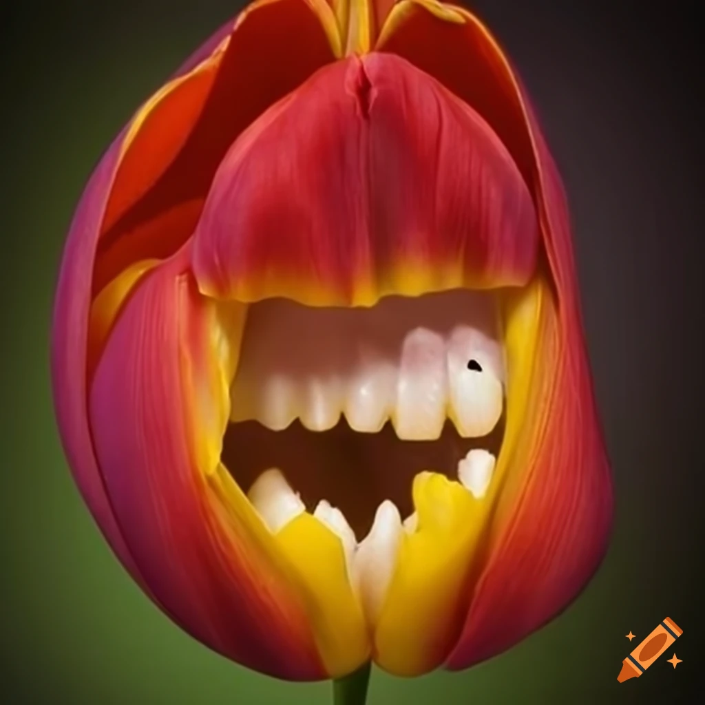 Tulip with unique teeth on Craiyon
