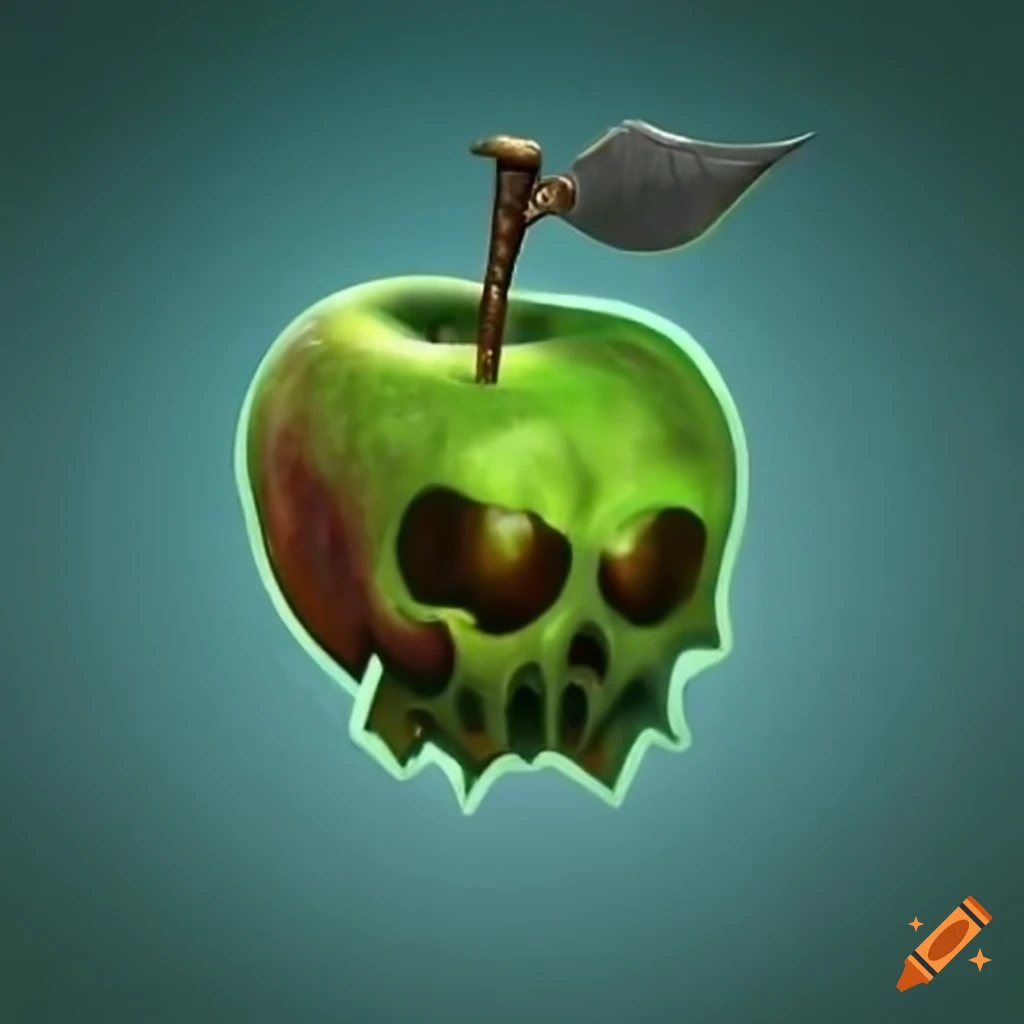 Image of a poisoned apple weapon
