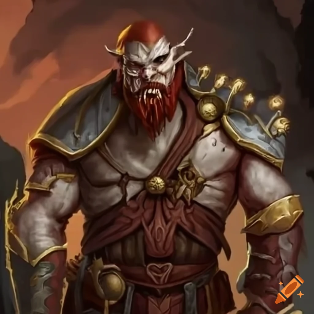D&d goliath with a glaive on Craiyon