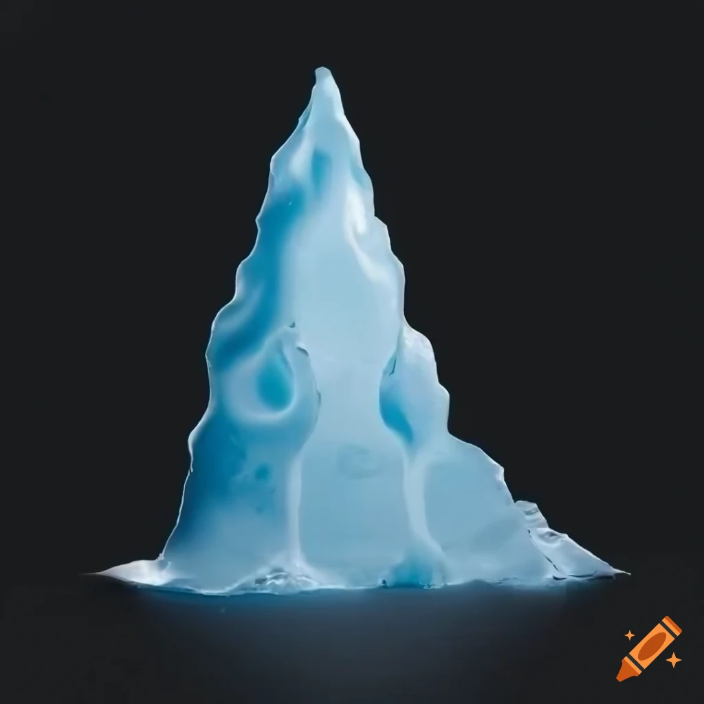 Abstract art of melting ice columns on Craiyon